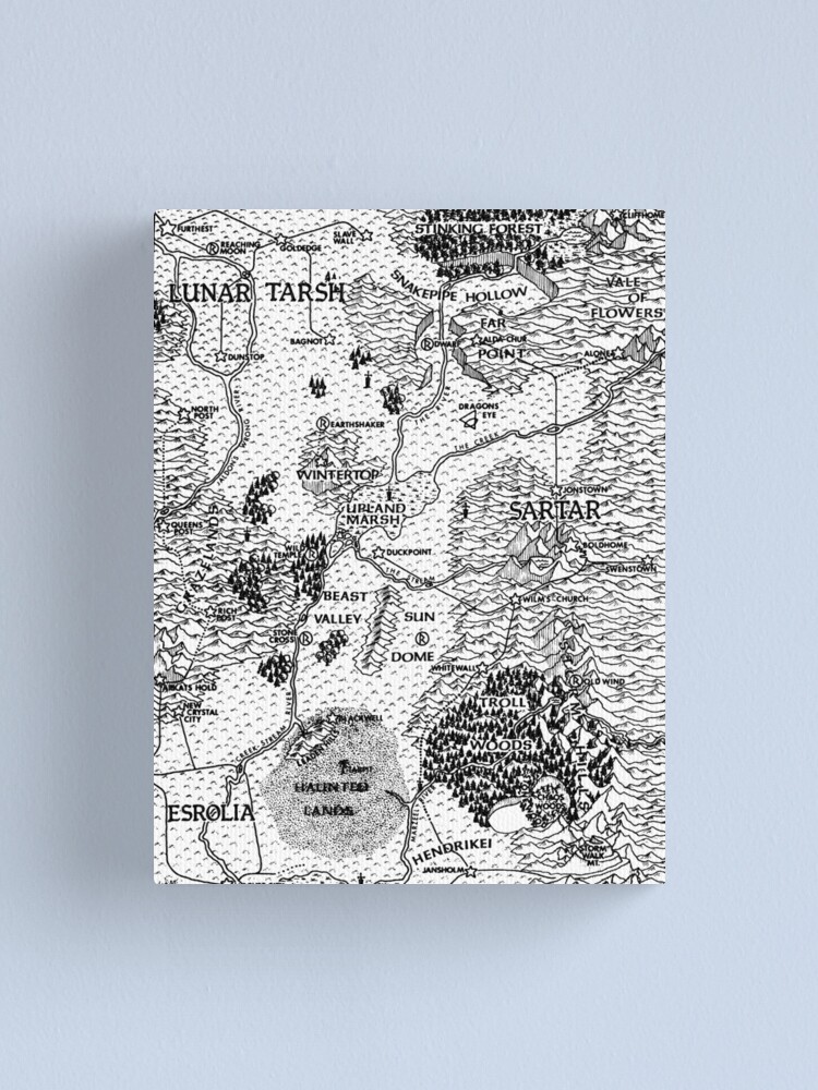 "RQ2 DRAGON PASS Map (pairs with RQ2 PRAX Map)" Canvas Print for Sale ...