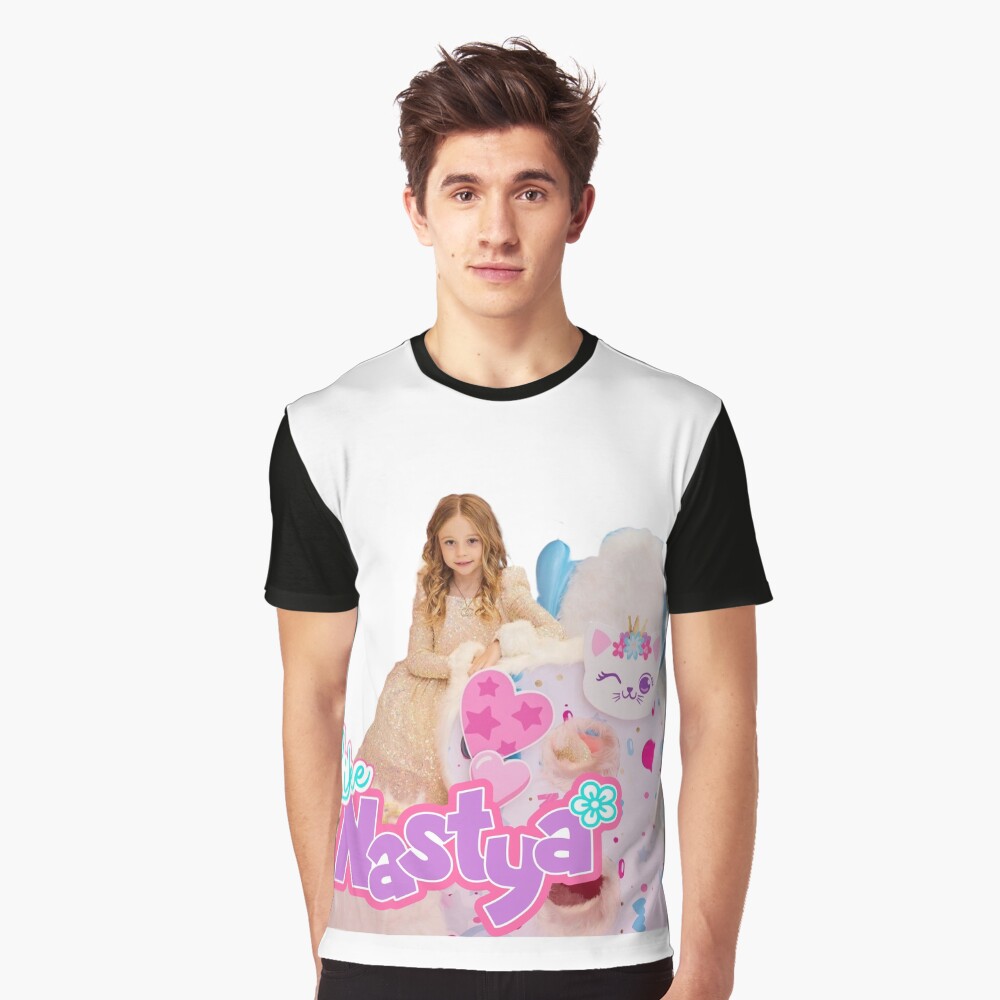 "like Nastya and cute cat, like nastya birthday party" Sticker for Sale ...