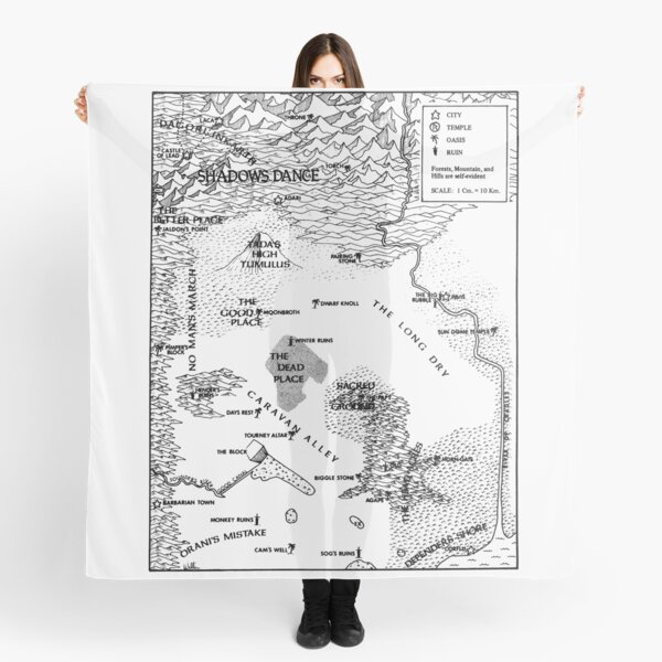"RQ2 PRAX Map (pairs with RQ2 DRAGON PASS Map)" Scarf for Sale by ...