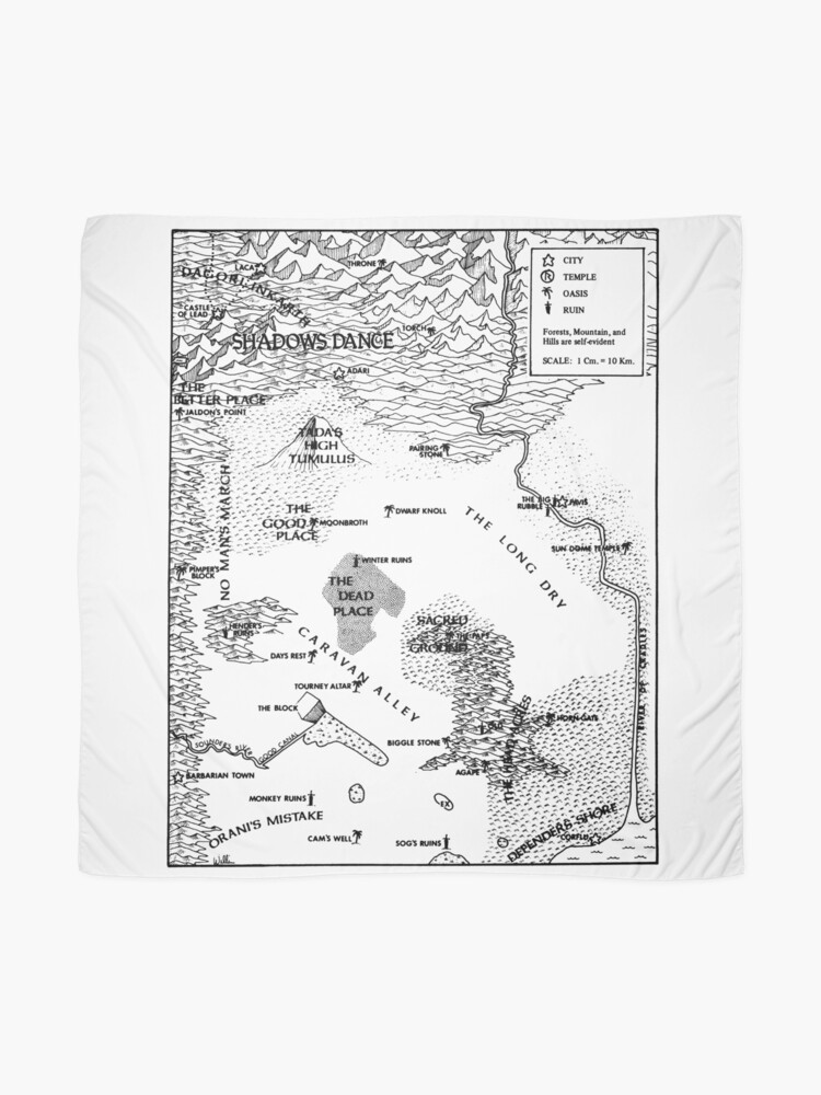 "RQ2 PRAX Map (pairs with RQ2 DRAGON PASS Map)" Scarf for Sale by ...