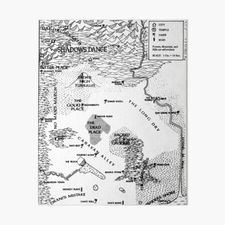 "RQ2 PRAX Map (pairs with RQ2 DRAGON PASS Map)" Art Board Print by ...