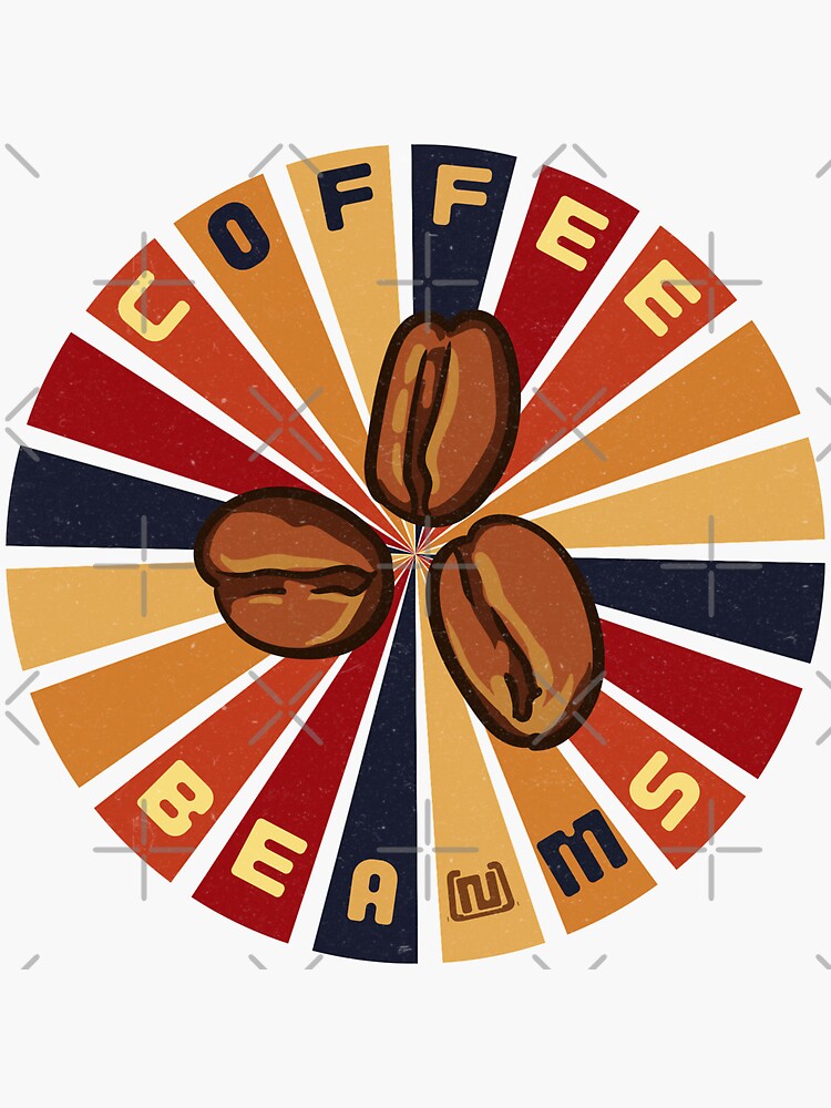 "Coffee Beams" Sticker for Sale by GrumpyFella | Redbubble