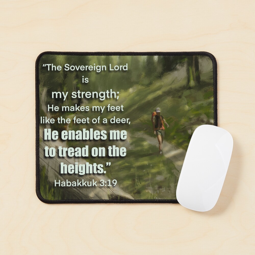 "Hikers Bible Verse" Poster for Sale by TheArtCave | Redbubble