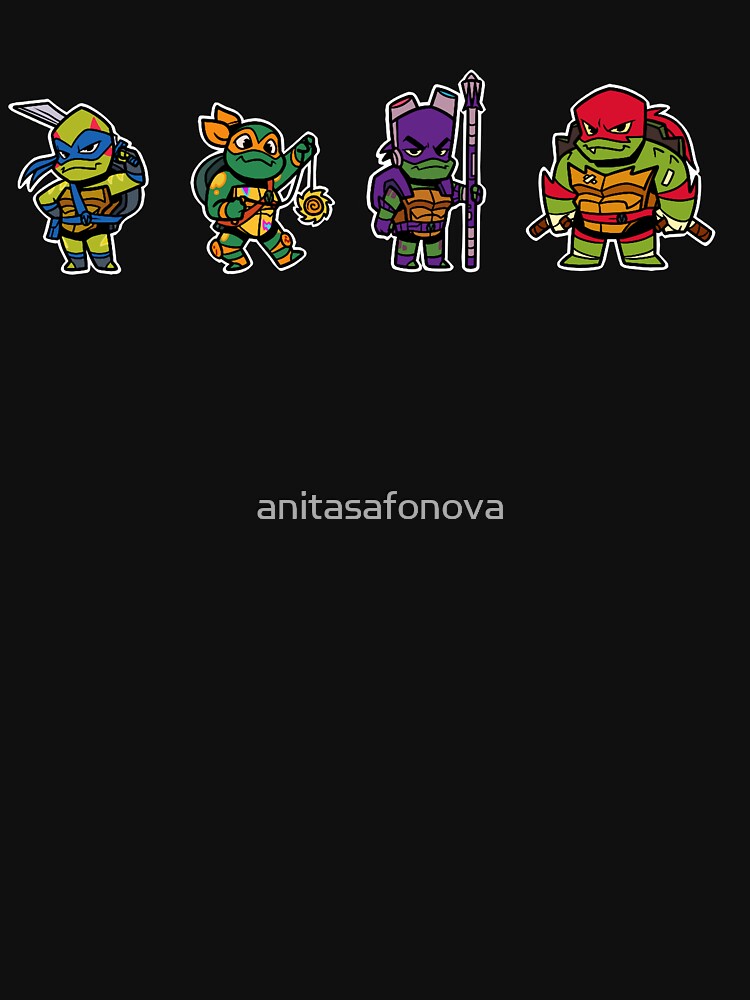 "ROTTMNT mini turtles" T-shirt for Sale by anitasafonova | Redbubble ...