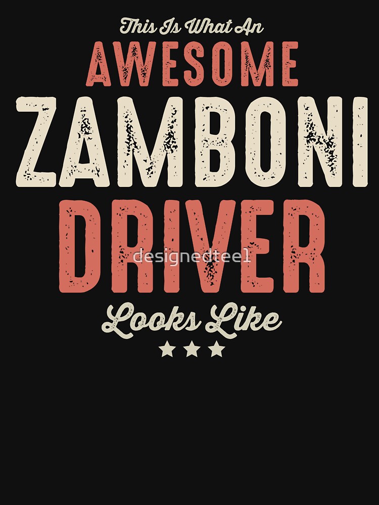 "This is what an awesome Zamboni driver looks like" T-shirt for Sale by ...