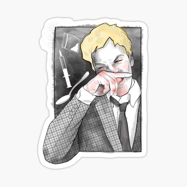 "Sick boy " Sticker for Sale by macketatca0 | Redbubble
