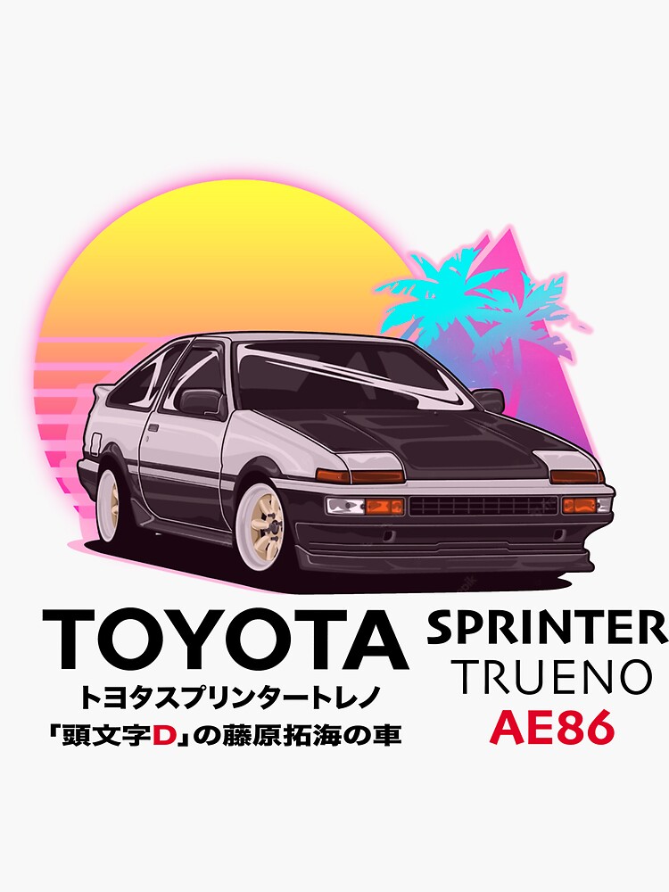 "Toyota AE86 " Sticker for Sale by JamesJaggs | Redbubble