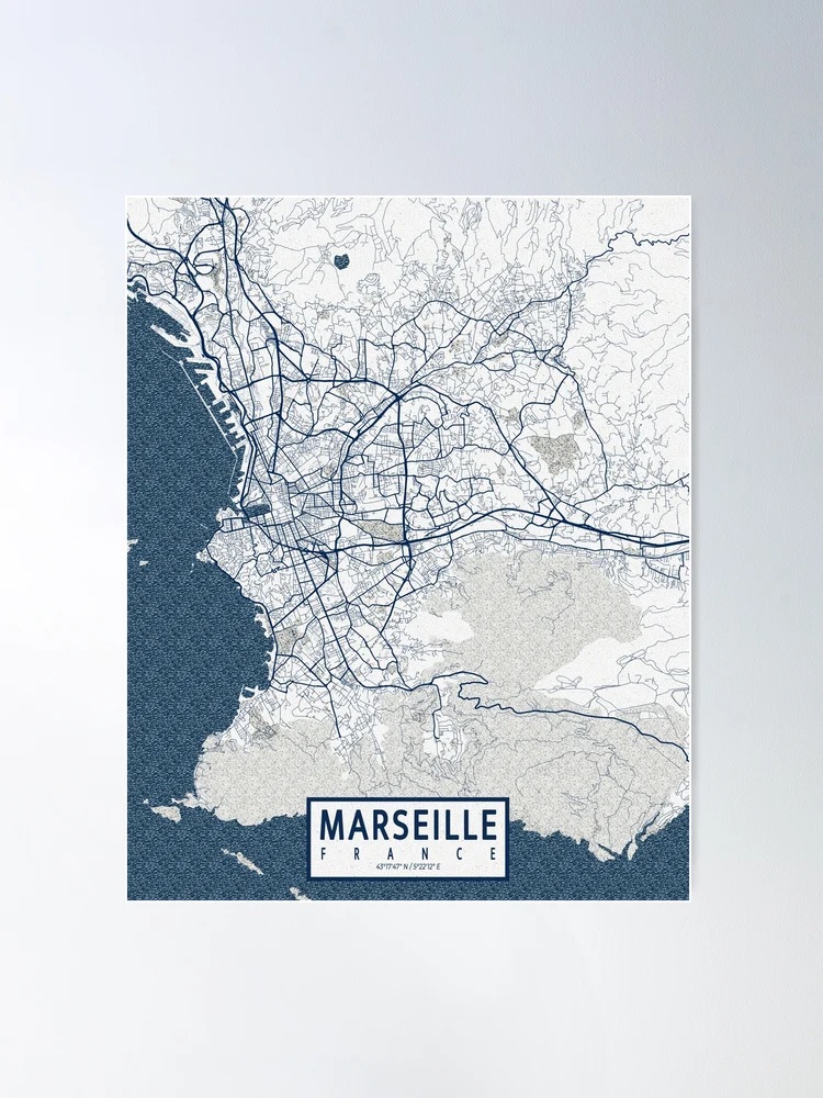 Marseille France Map Large