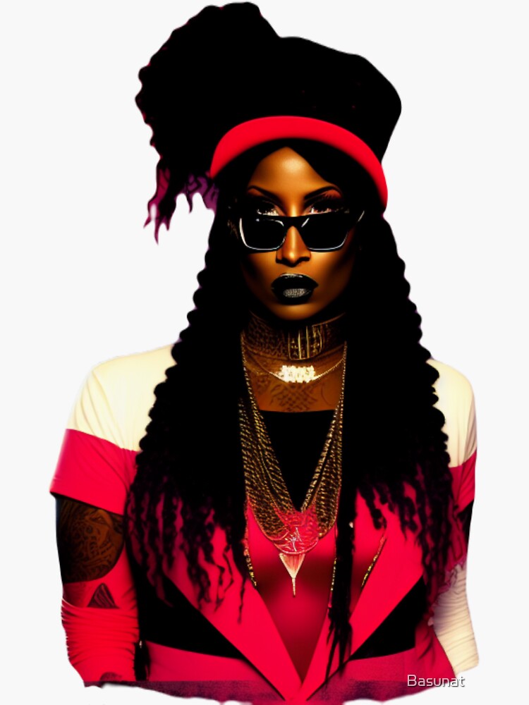 "Gangsta Boo: A Tribute" Sticker for Sale by Basunat | Redbubble