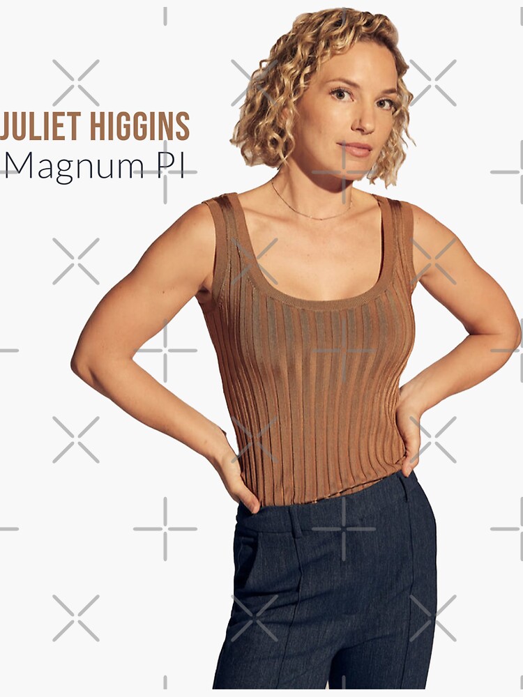 Magnum Pi Juliet Higgins Poster Sticker For Sale By Ansykd Redbubble