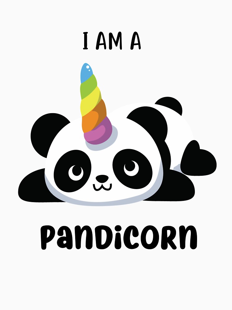 "Pandicorn - I Am A Pandicorn Cute Panda Unicorn" Relaxed Fit T-Shirt ...