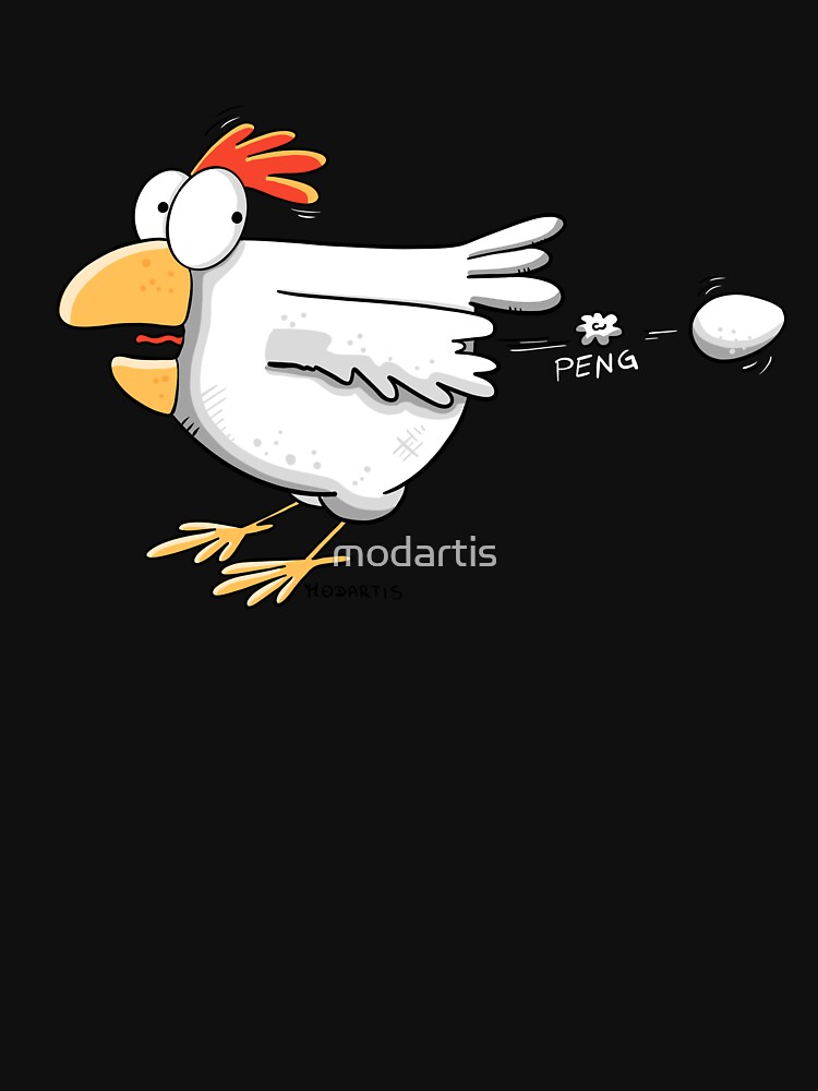 "Funny Chicken Lays an Egg" T-shirt for Sale by modartis | Redbubble ...