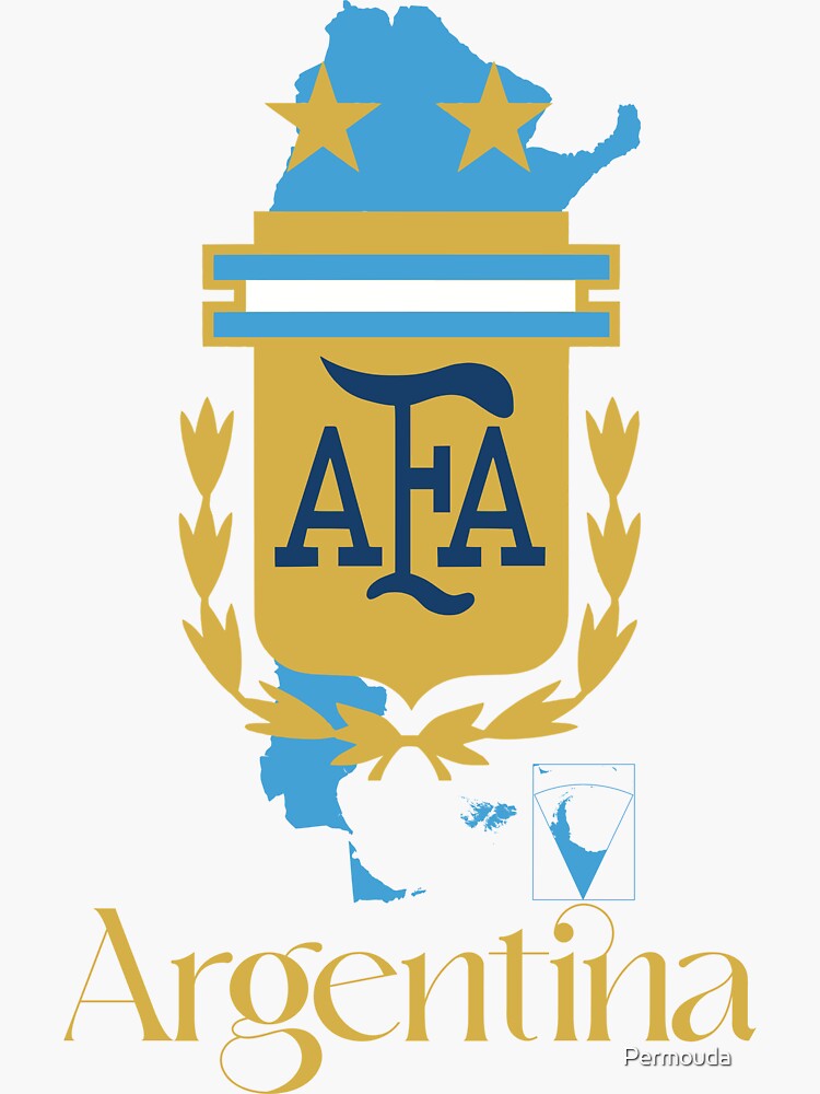 "Argentina WOWOW #002 | World Cup 2022" Sticker for Sale by Permouda | Redbubble