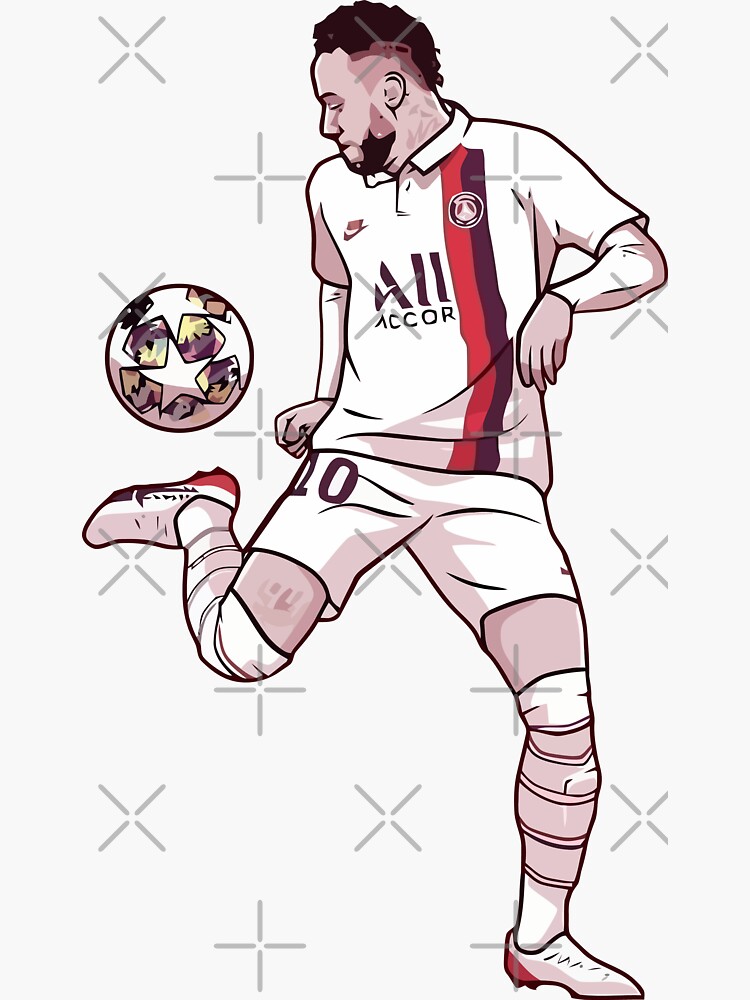 "Neymar World Magic Soccer in Football" Sticker for Sale by Mahe-Art ...