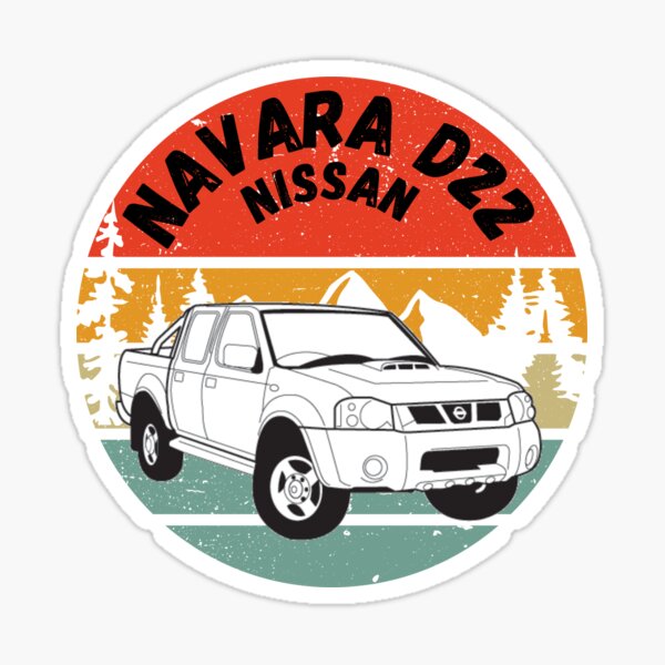 Pegatina «Nissan Navara D22 Retro Montaña» de Off-RoadCars | Redbubble