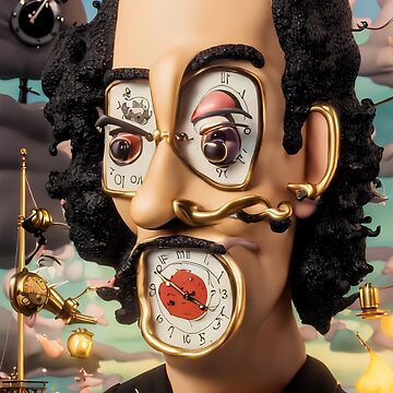 "Surreal Surrealist Clock Face Man " Poster for Sale by ryanharrison ...