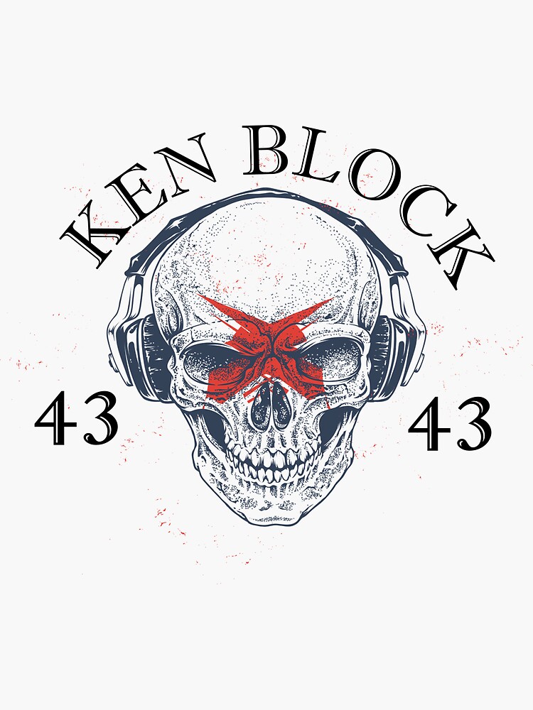 "KEN BLOCK 43 STICKER" Sticker for Sale by MohamedAGL | Redbubble