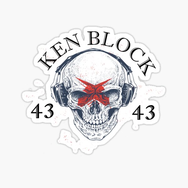 "KEN BLOCK 43 STICKER" Sticker for Sale by MohamedAGL | Redbubble