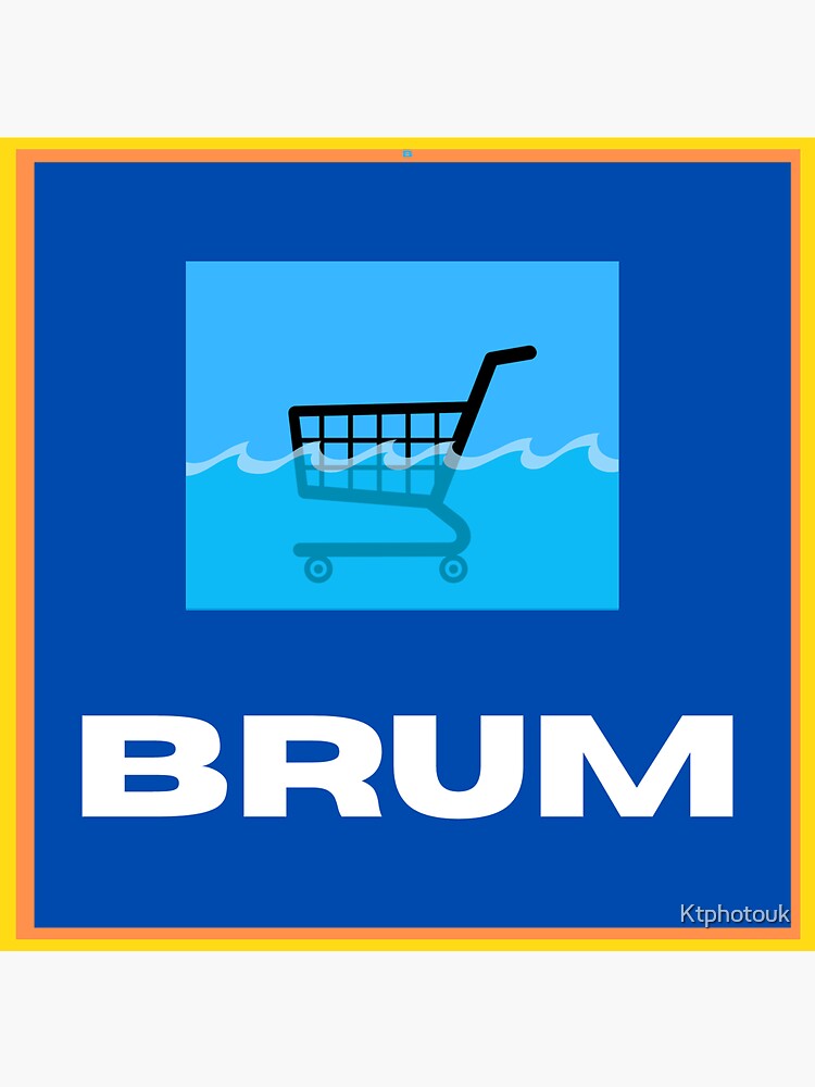 "Brum" Sticker for Sale by Ktphotouk | Redbubble