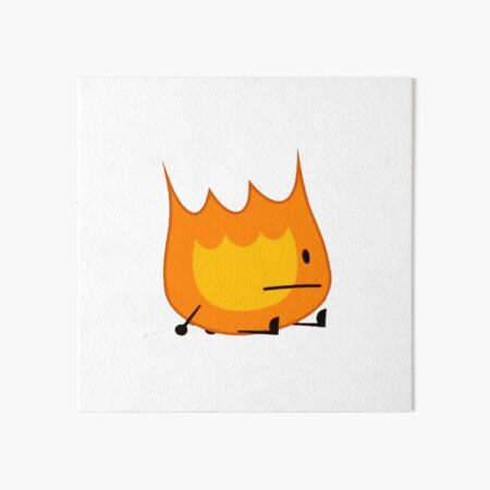 "BFDI Firey " Art Board Print for Sale by LadyShop0 | Redbubble