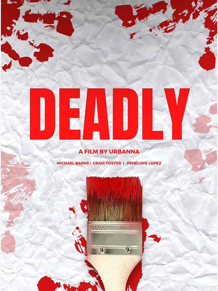 "Deadly Movie Poster Design - Wall Art" Sticker for Sale by Urbanna ...