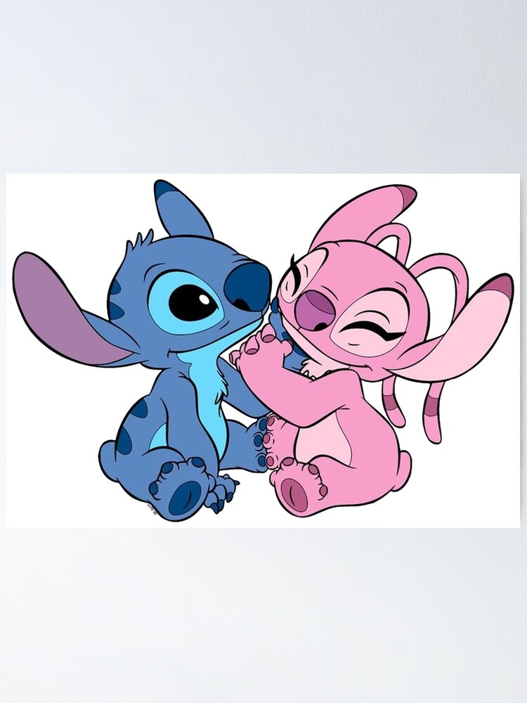"Stitch and Angel" Poster for Sale by Roby-Fox | Redbubble