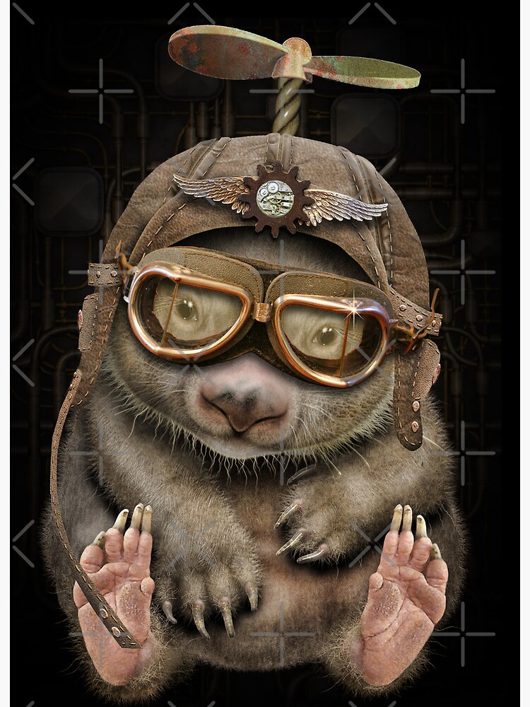 "Steampunk wombat" Art Board Print for Sale by Maxine Gadd | Redbubble