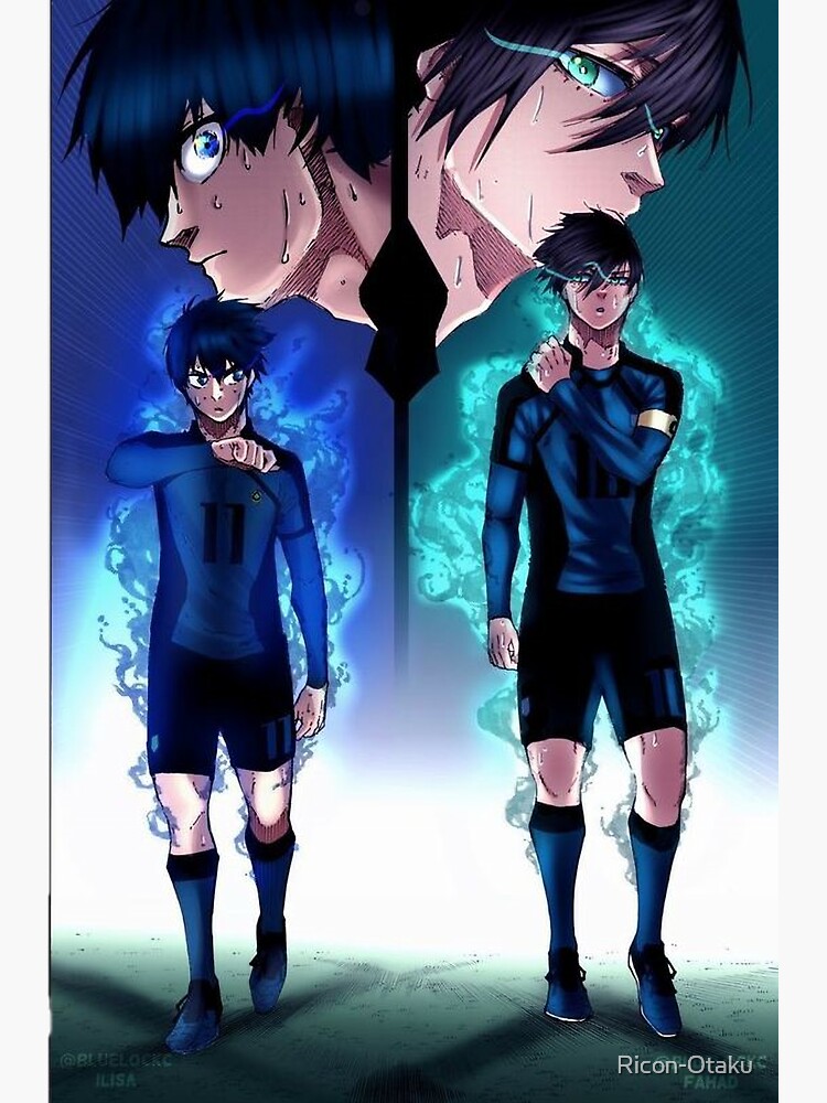 "Isagi Yoichi and Itochi Rin" Sticker by Ricon-Otaku | Redbubble