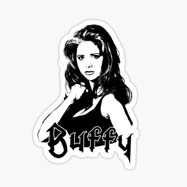 "Buffy " Sticker for Sale by Domiilustra | Redbubble