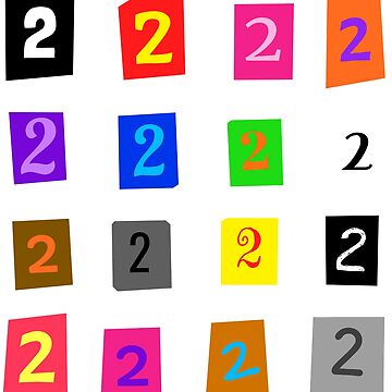 "Magazine cut-out number 2 set" Sticker for Sale by Words-Artist ...