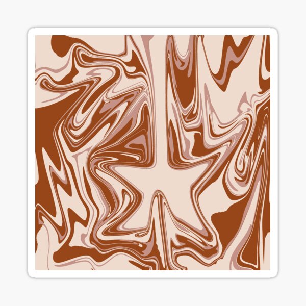 "Brown & Creamy Liquid" Sticker for Sale by TondoMeander | Redbubble