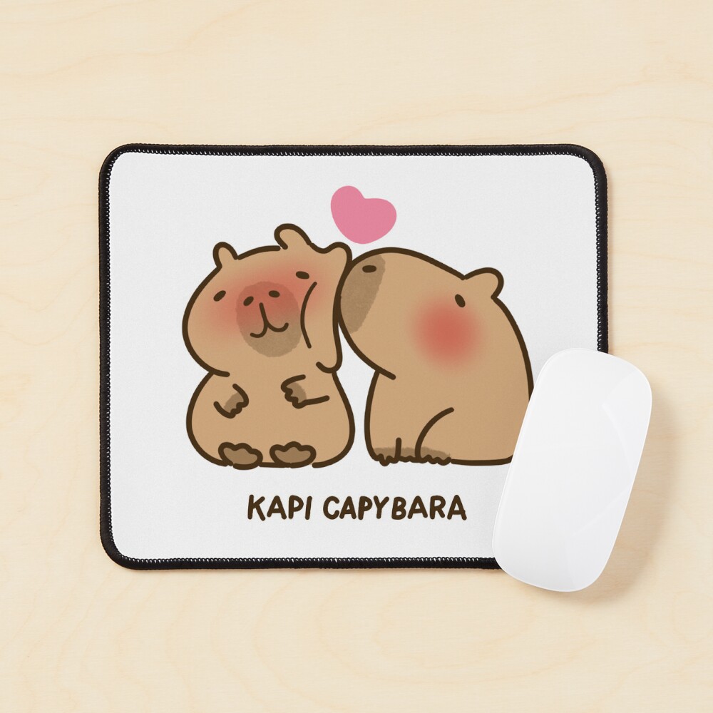 "Capybara couple kiss" Sticker for Sale by picopang | Redbubble