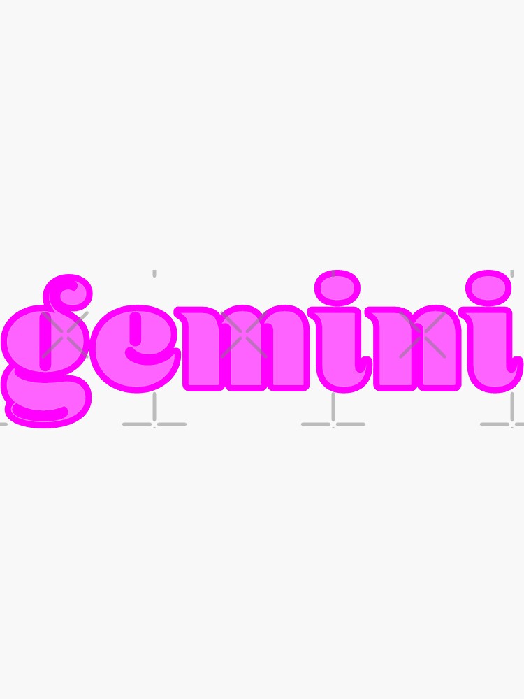 "cute pink gemini " Sticker for Sale by Liiiiiiiiv | Redbubble