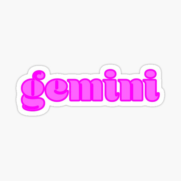 "cute pink gemini " Sticker for Sale by Liiiiiiiiv | Redbubble