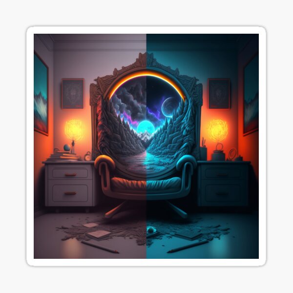 "The Gateway to the Unknown" Sticker for Sale by anymatiic | Redbubble