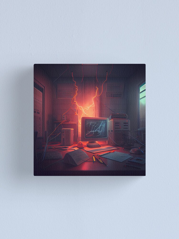 "Cyber Explosion" Canvas Print for Sale by Matthew Hall | Redbubble