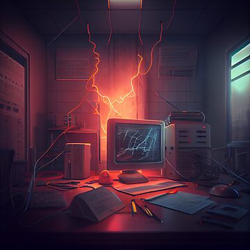 "Cyber Explosion" Canvas Print for Sale by Matthew Hall | Redbubble