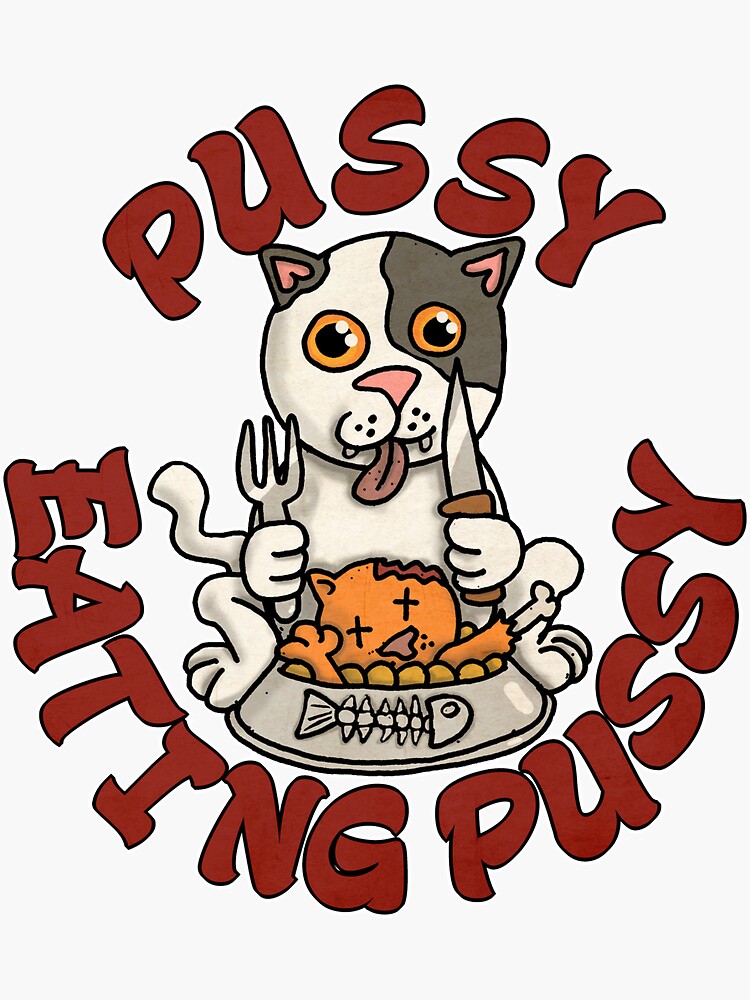 Pussy Eating Pussy Sticker For Sale By Micalef Redbubble 