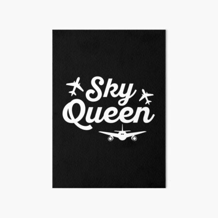 "Sky Mom Flight Attendant Sister Pilot Aviator Daughter" Art Board ...
