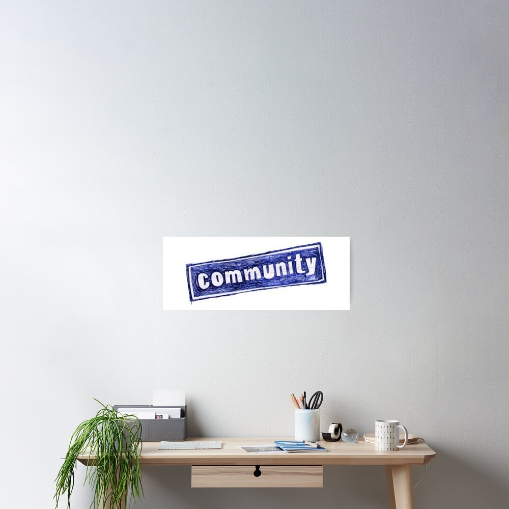 "Community TV Show Logo" Poster for Sale by JohnnySniper95 | Redbubble