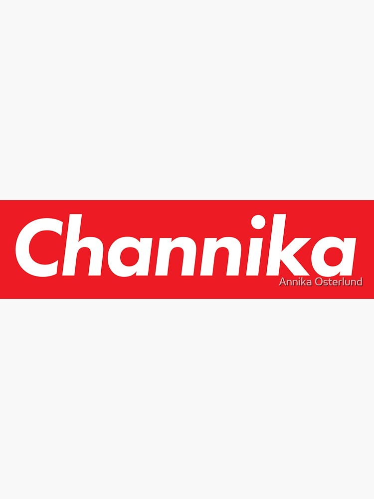 "Annika's Channika" Sticker for Sale by annikaosterlund | Redbubble