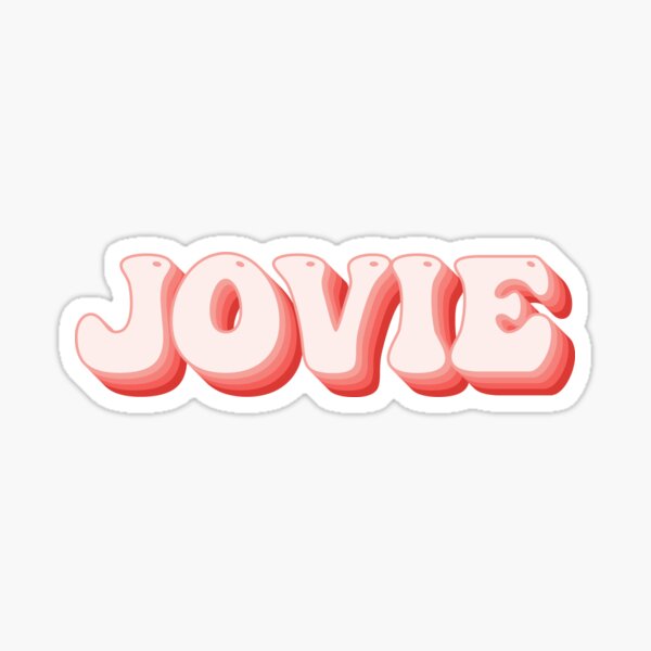 "Jovie - Name" Sticker for Sale by kindxinn | Redbubble