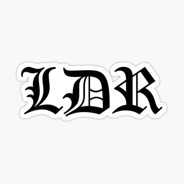 "LDR - Lana Del Rey" Sticker for Sale by LDR4life | Redbubble