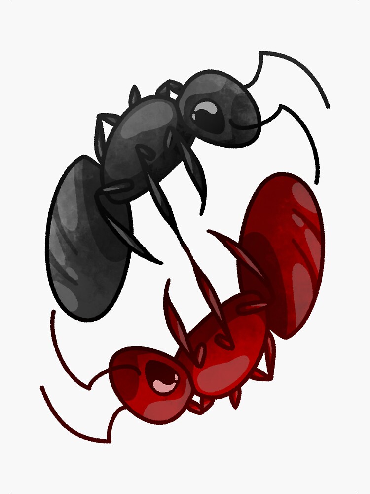 "The circle of ants" Sticker for Sale by Sowrhen-animals | Redbubble