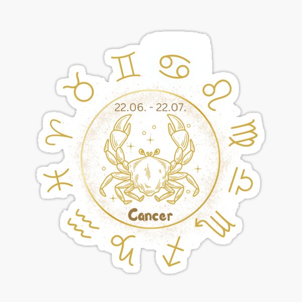 "Cancer Zodiac" Sticker for Sale by Hohesasuke | Redbubble