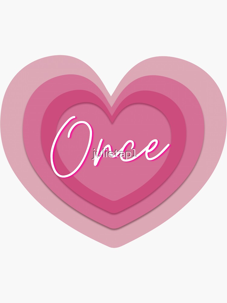 "Twice Once" Sticker for Sale by julietap1 | Redbubble