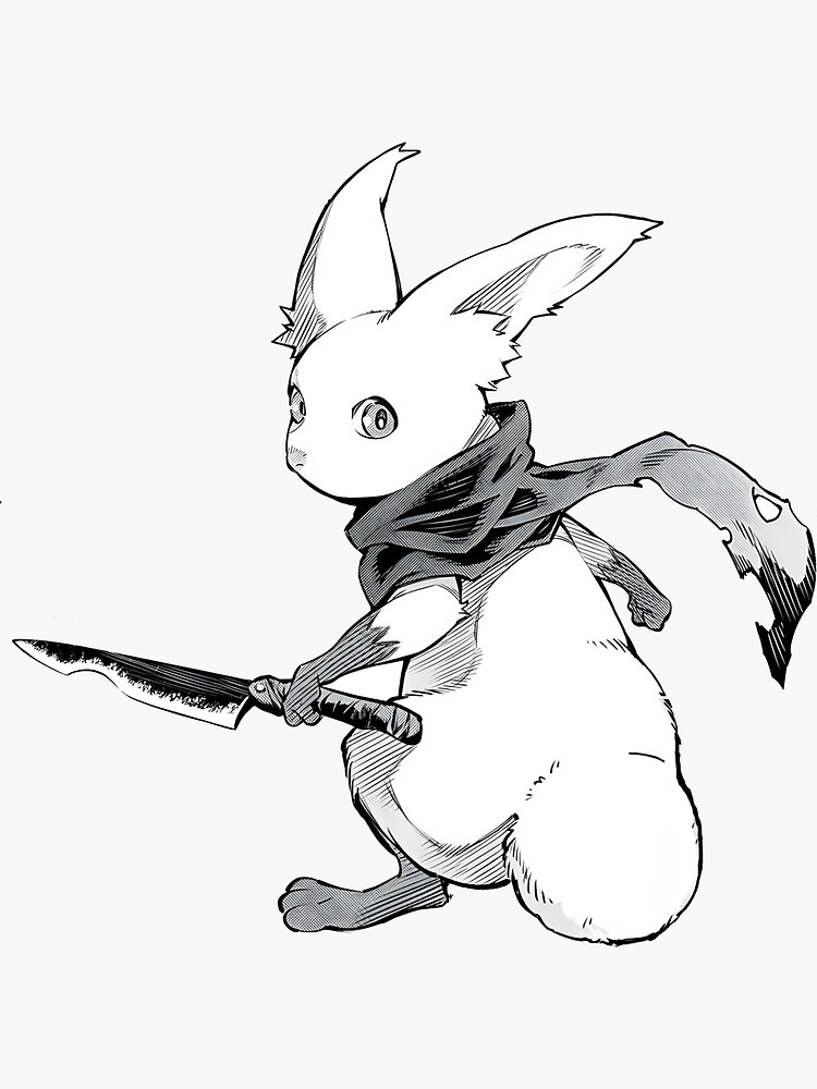 "Vorpal Rabbit Shangri La Frontier Inspired" Sticker for Sale by ...