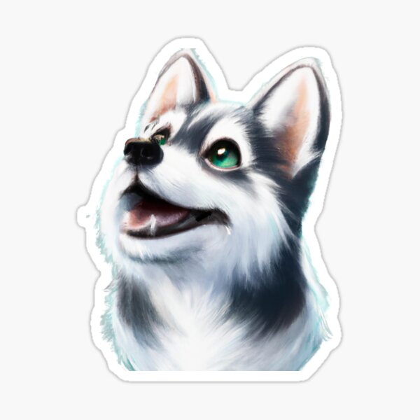 "Alaskan Klee Kai " Sticker for Sale by Fentier | Redbubble
