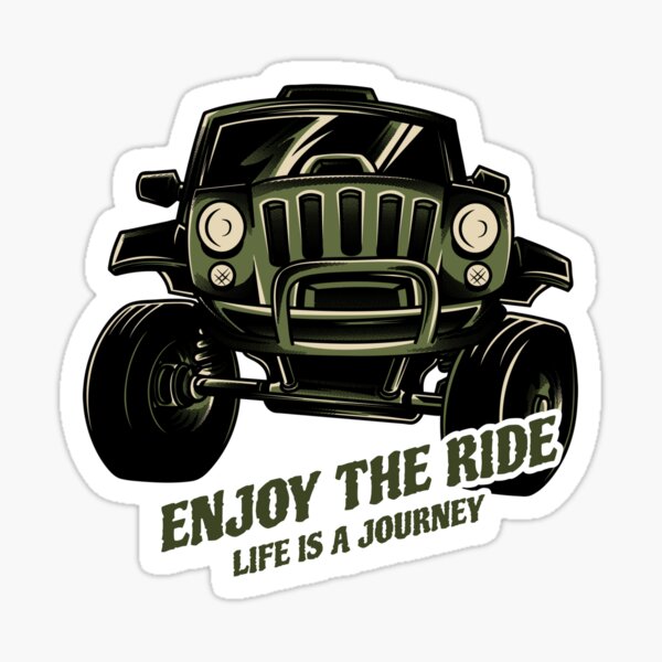 "Life Is A Journey, Enjoy The Ride" Sticker for Sale by SANDEEP24 ...