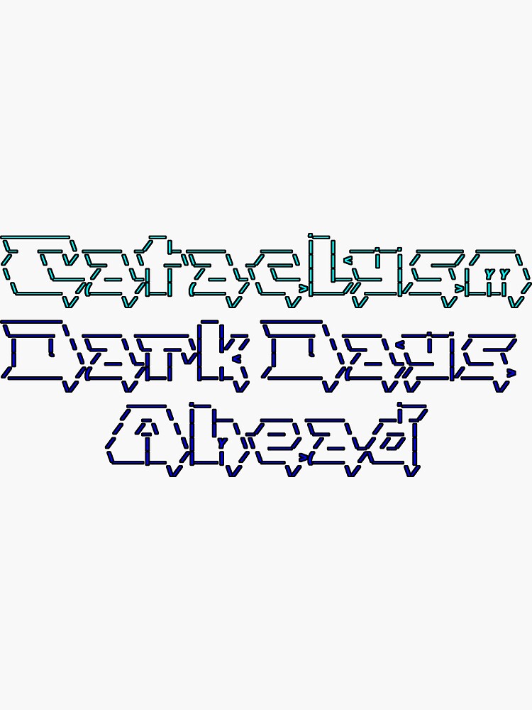 "Cataclysm: Dark Days Ahead ASCII Logo" Sticker for Sale by ideashere ...
